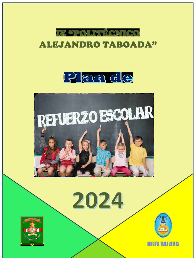 School Reinforcement Plan 2024 | PDF | Curriculum | Evaluation
