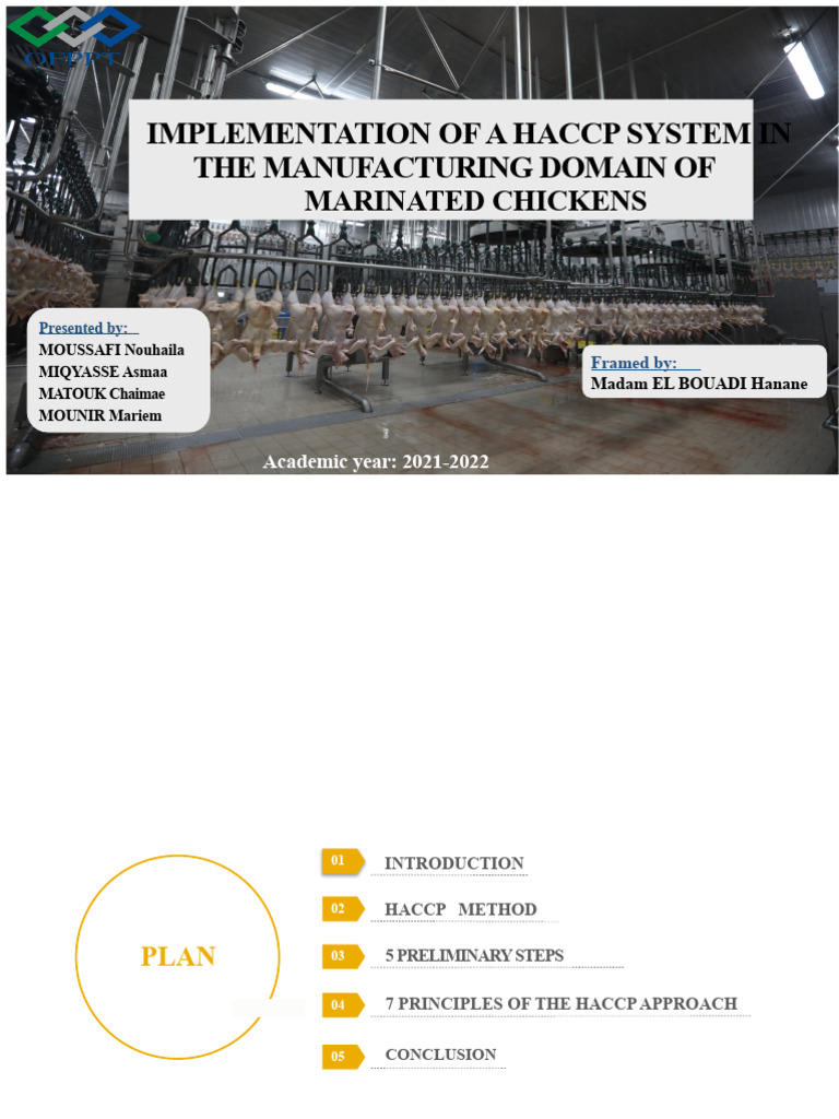 HACCP system marinated chicken | PDF | Polystyrene | Mustard (Condiment)