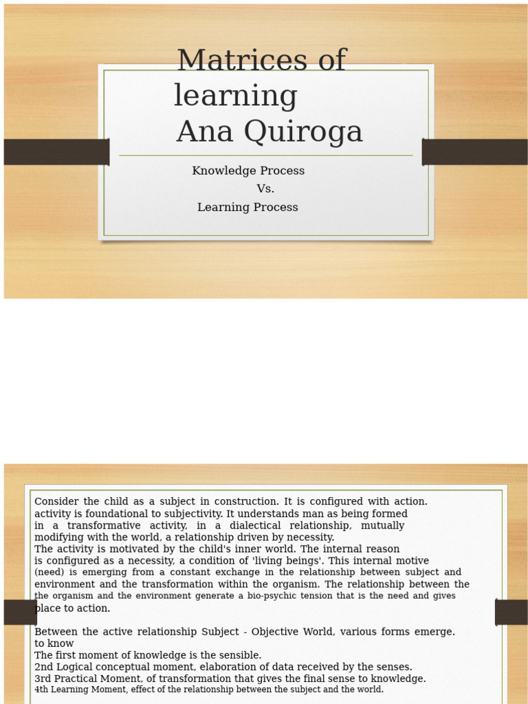 Learning Matrices | PDF