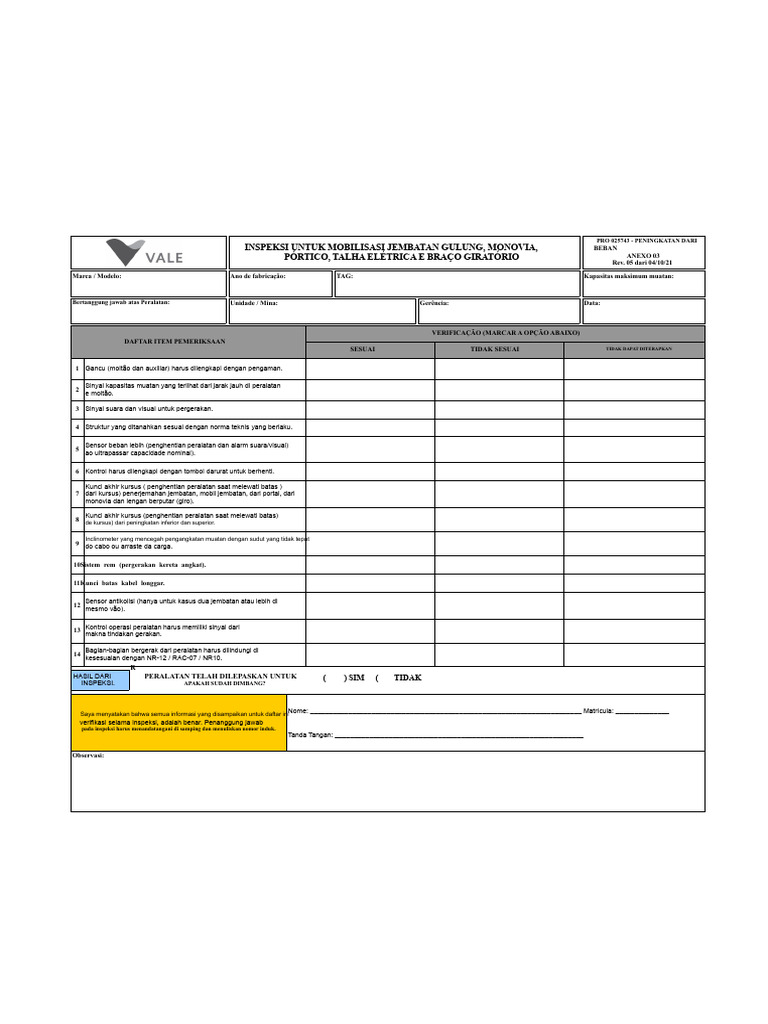 PRO-025743 - 05 - Lampiran 3 - Inspeksi untuk Mobilisasi Jembatan ...