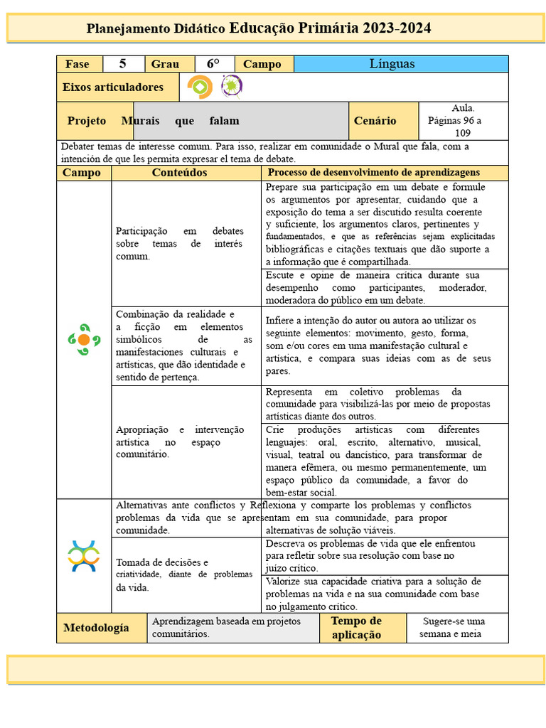 6º Ano Fevereiro - 08 Murais Que Falam (2023-2024) | PDF | Bibliotecas ...