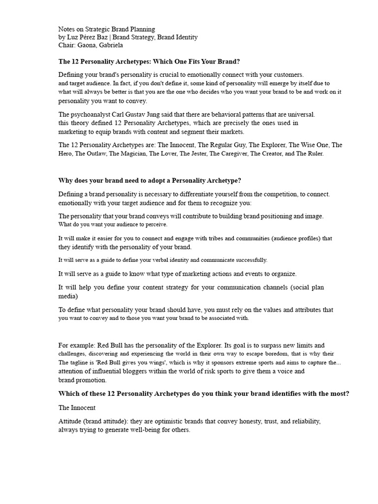 The 12 Personality Archetypes and animals (1) | PDF | Brand | Leopard