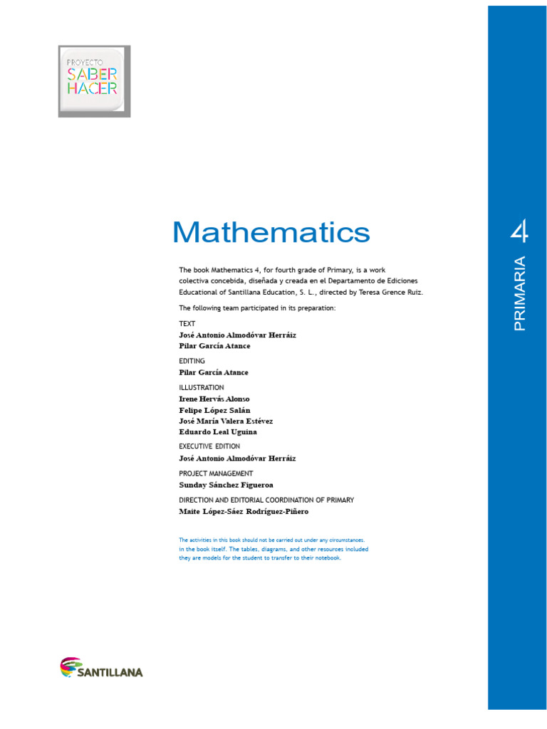 Fourth Grade Mathematics Workbook | PDF | Multiplication | Area
