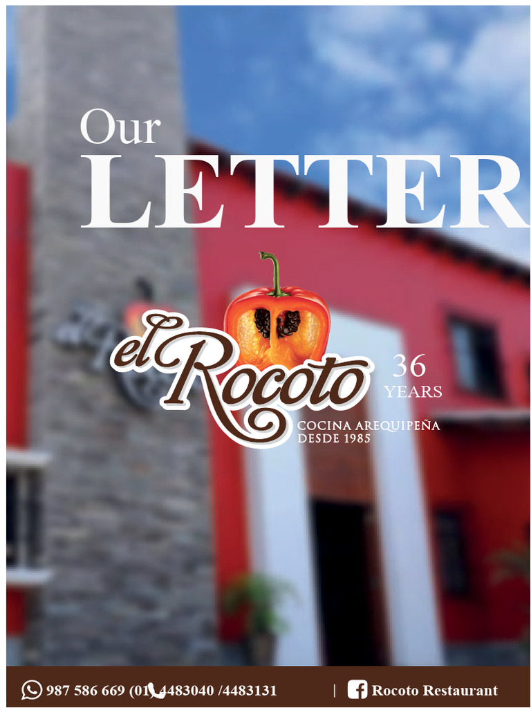 ROCCO LETTER RRSS | PDF | Food And Drink Preparation | Cuisine Of The Americas