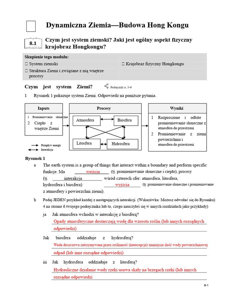 E1 Dynamic Earth WS 8.1-8.7 ODP | PDF