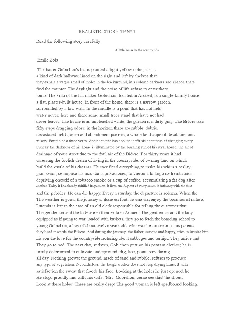 Realistic Story Language 7-4 | PDF