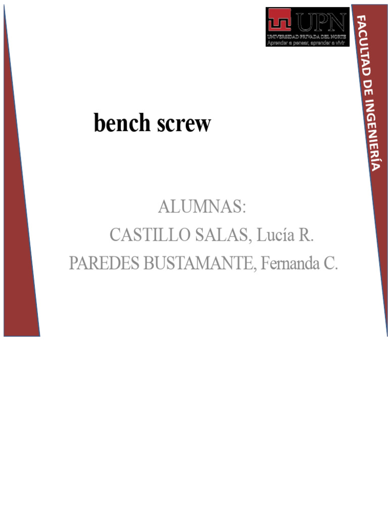 Bench Screw (1) - 2 | PDF | Screw | Industrial Processes