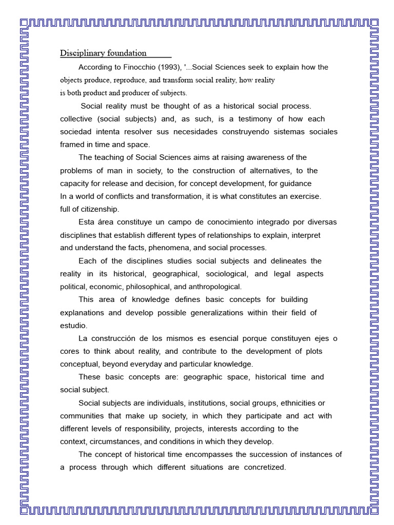 Disciplinary and Didactic Foundation - HISTORY | PDF | Social Sciences | Knowledge