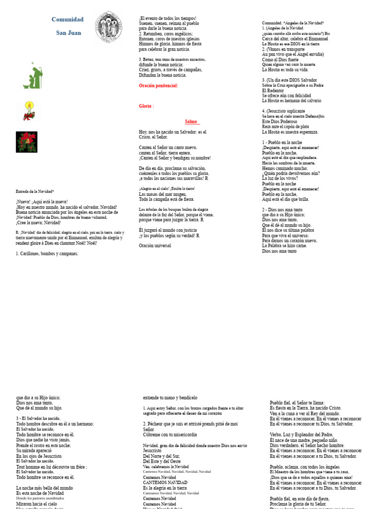 Comunidad | PDF | Navidad | Cristo (título)