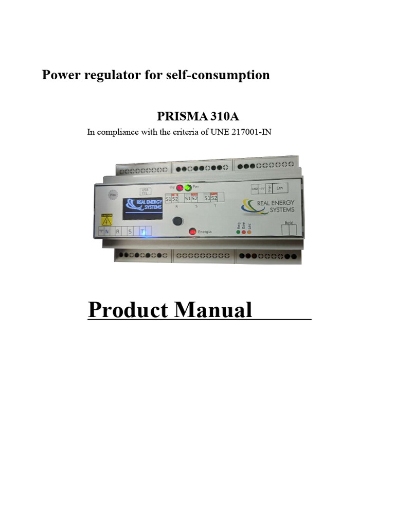 Renesys Installation Manual PRISMA 310A v2 C ES | PDF | Electrical Engineering | Electricity