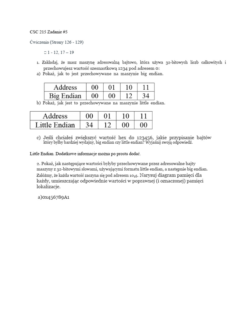 Zadanie CSC 215 | PDF