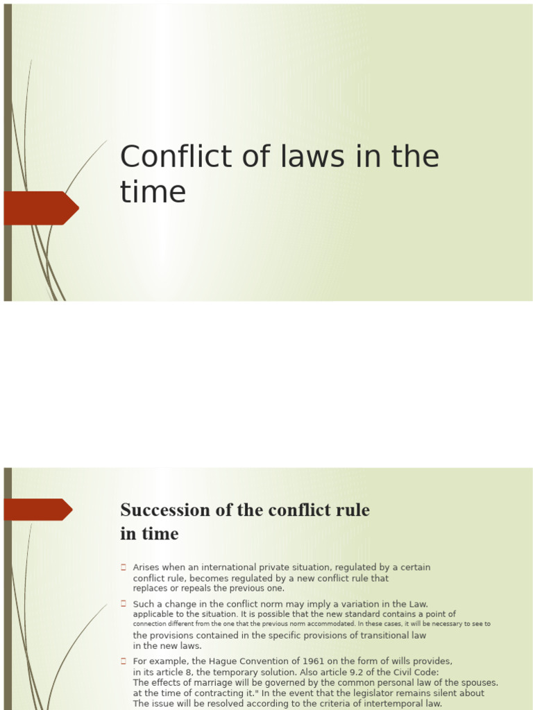 Conflict of Laws in Time | PDF | Justice | Crime & Violence