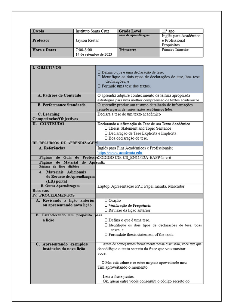 Como Formular uma Declaração de Tese | PDF | Globalização | Economia