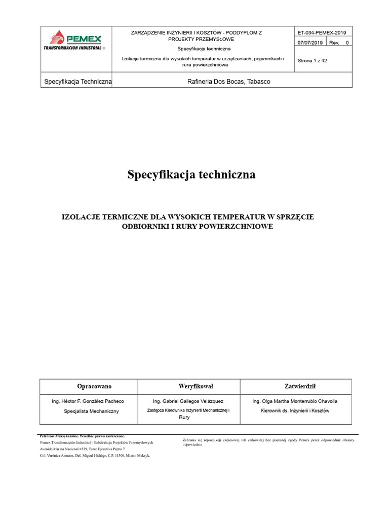 ET-034-PEMEX-2019 | PDF