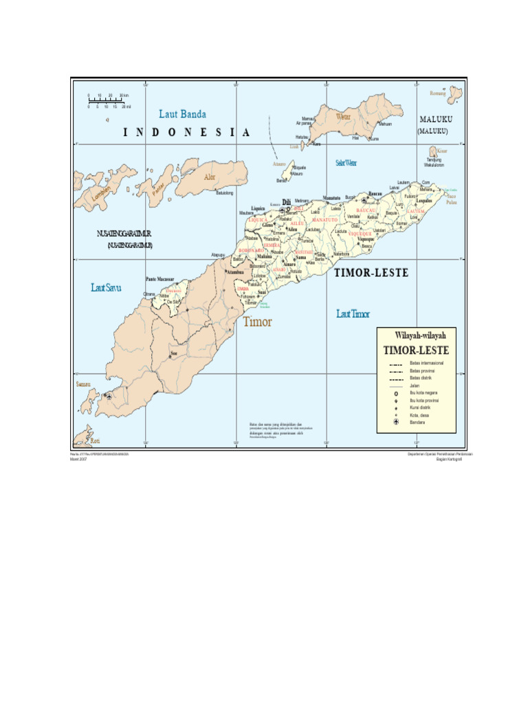Peta - Wilayah Timor Leste | PDF
