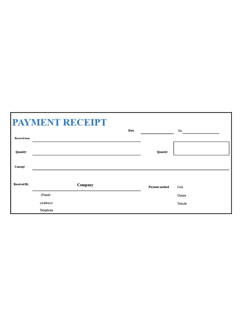 Common Money Receipt Model v1 | PDF