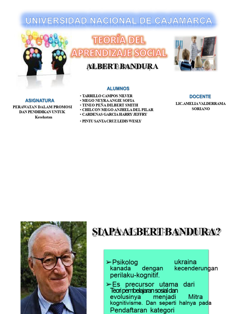 Teori Pembelajaran Sosial Bandura | PDF