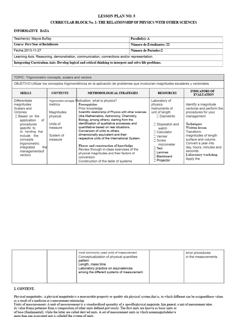 Lesson Plan 5 - 6 | PDF | Euclidean Vector | Line (Geometry)