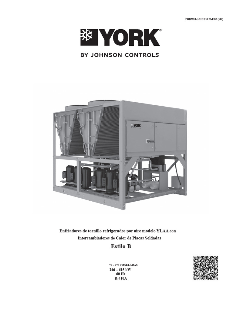 Chiller Ylaa York | PDF | Uso eficiente de energía | Aislador ...
