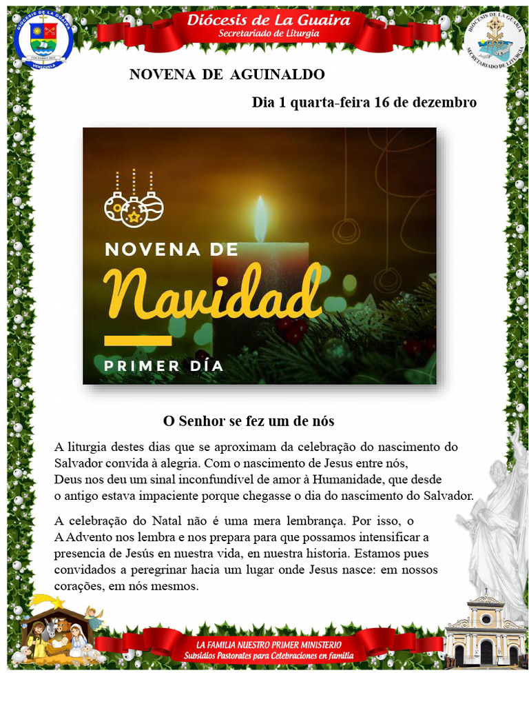 Novena de Aguinaldo: Dia 1 - Advento | PDF | Jesus | Advento