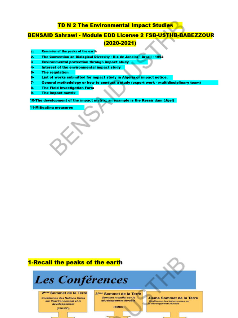 TD-N-2-Environmental Impact Study | PDF | Environmental Impact ...