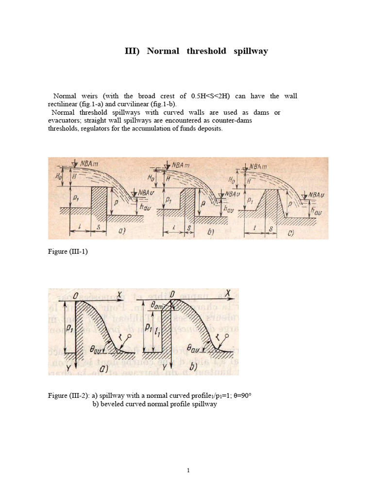 Normal threshold overflow | PDF | Hydrology | Hydraulic Engineering
