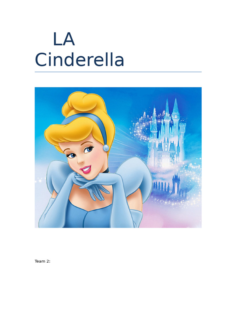 Cinderella Play Script | PDF | Cinderella | Grimms' Fairy Tales