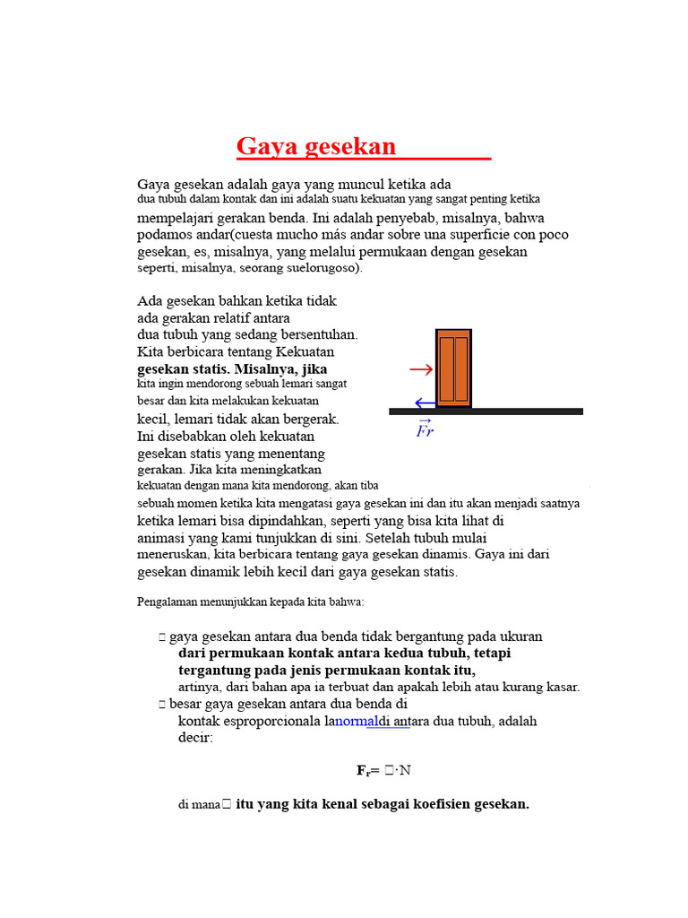 Gaya Gesek | PDF