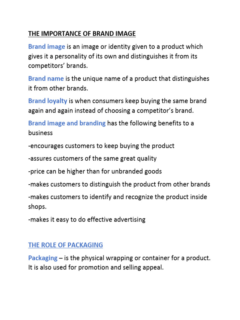 Brand Image 2 | PDF