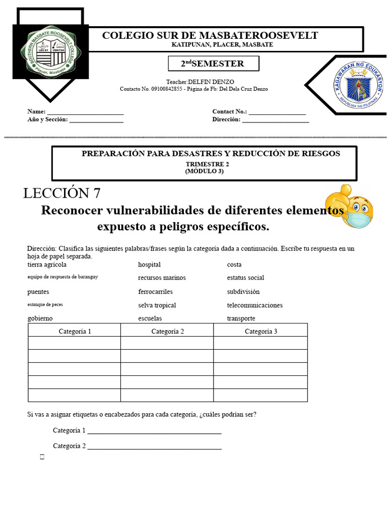 DRRR Semana 7 | PDF | Entorno natural | Riesgo