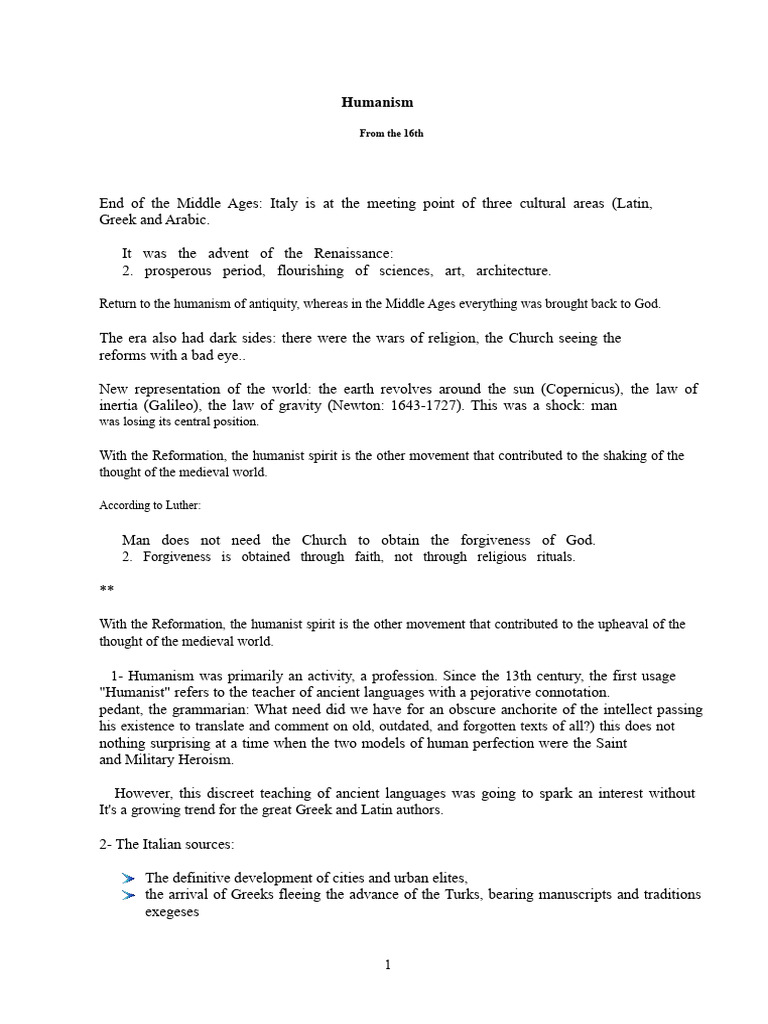 Humanism | PDF | Humanism | Renaissance
