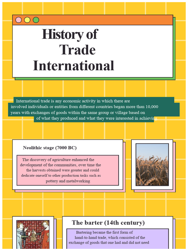 History of International Trade | PDF | Trade | World Trade Organization