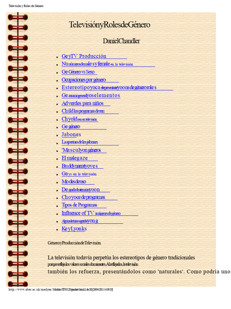 Televisión y Roles de Género | PDF | Telenovela | Género