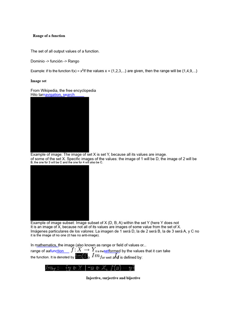 Range, Injective Function and The Rest | PDF | Function (Mathematics ...