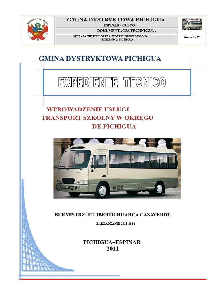 Dokumentacja Techniczna Minibusa Szkolnego | PDF