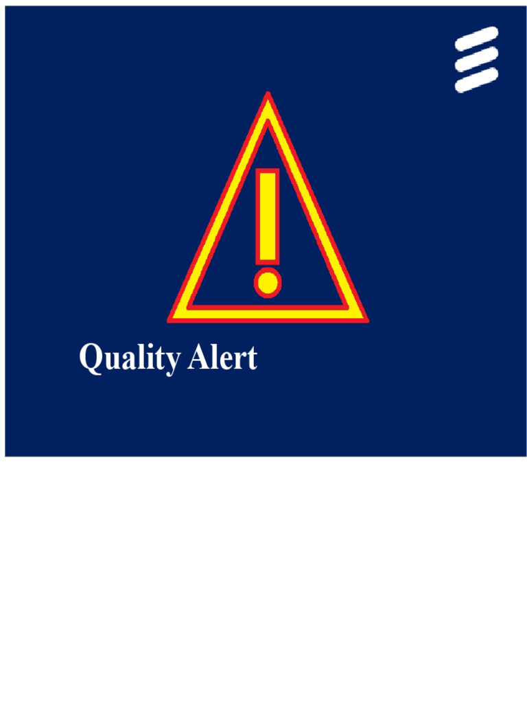Quality Alert 6 | PDF | Computer Science | Telecommunications