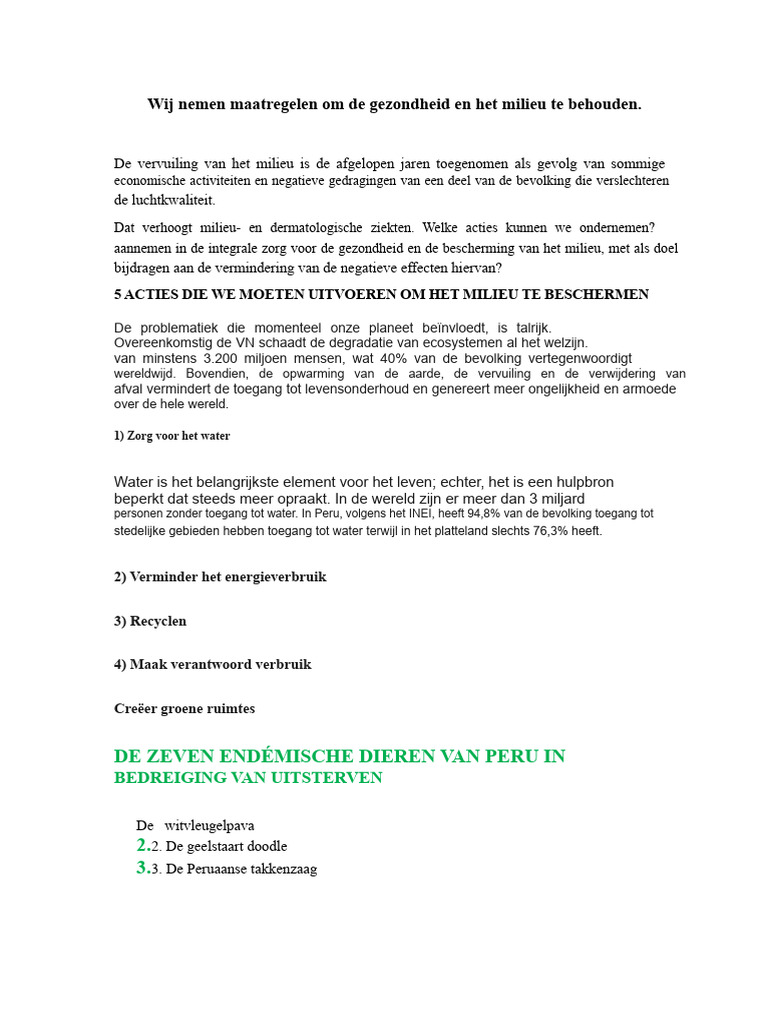 We nemen maatregelen om de gezondheid en het milieu te beschermen dpcc ...