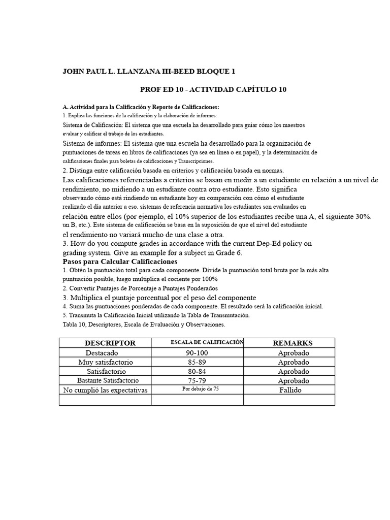 PROF ED 10 Capítulo 10 | PDF | Aprendizaje