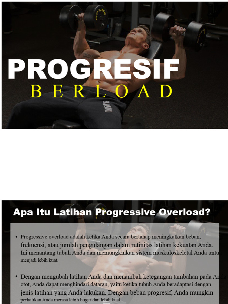 Manfaat dan Teknik Progressive Overload | PDF