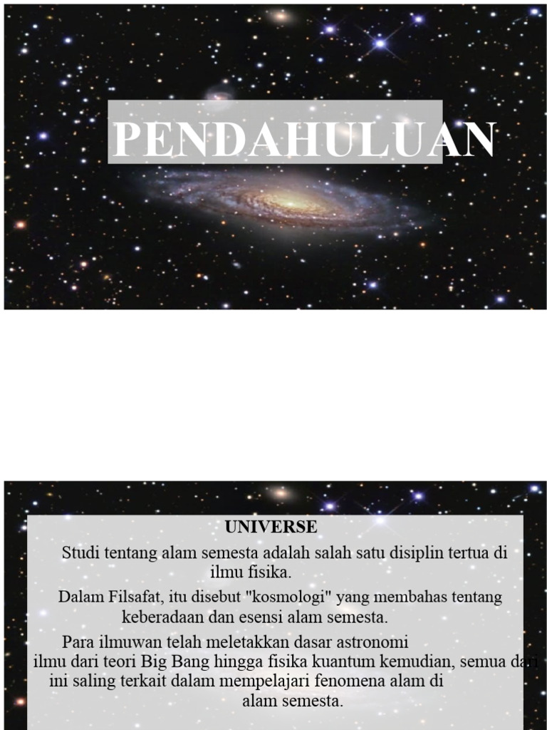 Teori Tentang Alam Semesta | PDF