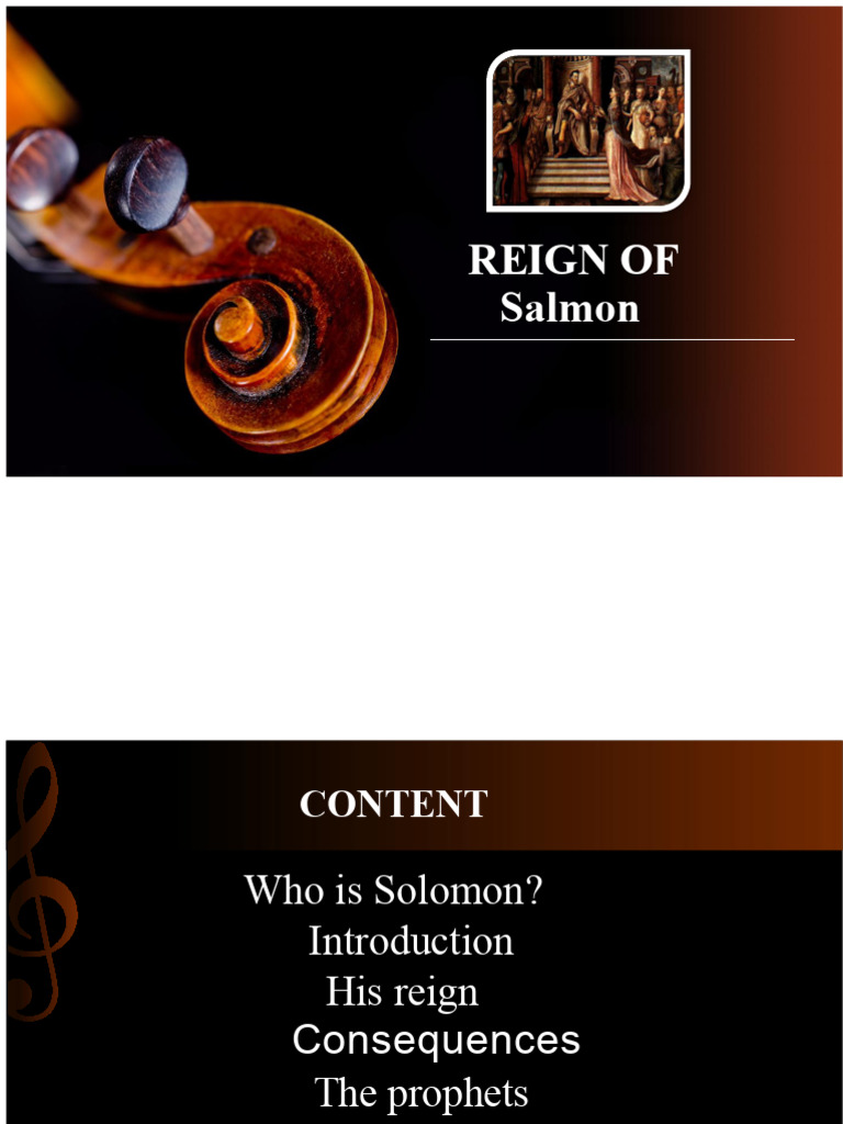 Reign of Solomon | PDF | Solomons | Books Of Kings