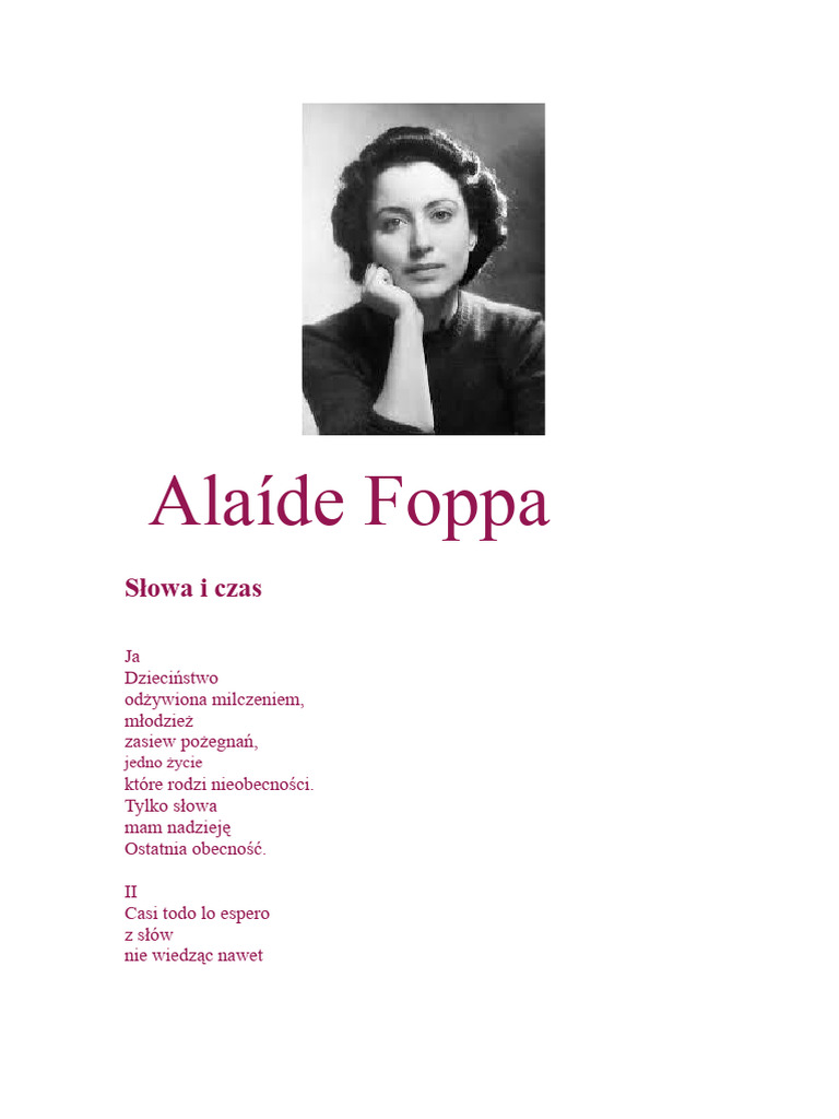 Alaíde Foppa. Zbiór. | PDF