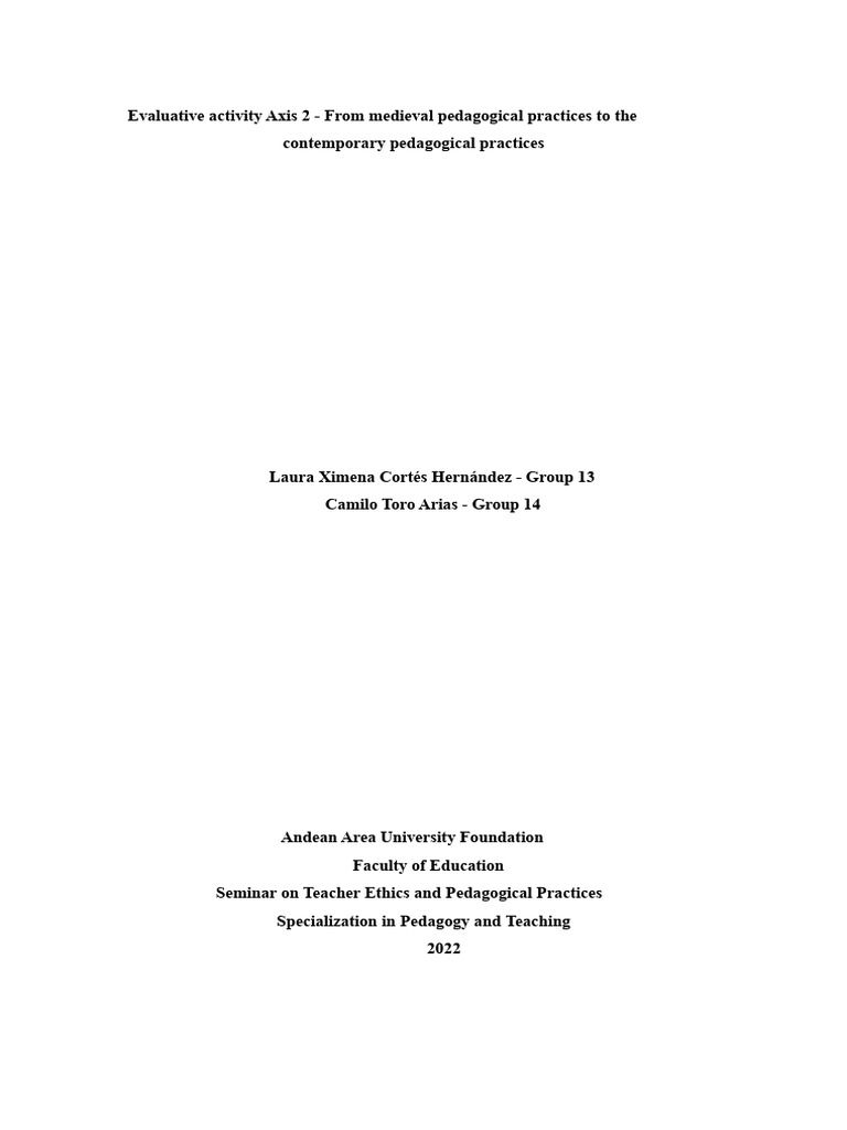 Evolution of Pedagogical Practices | PDF | Pedagogy | Knowledge