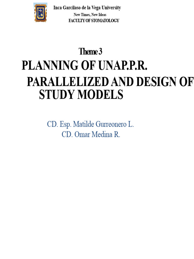 Parallelization and Design in PPR Models | PDF | Prosthesis | Mouth