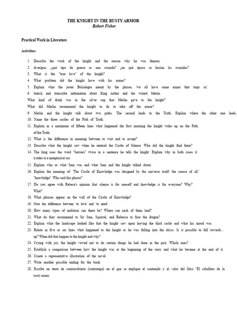 The Knight in Rusty Armor | PDF