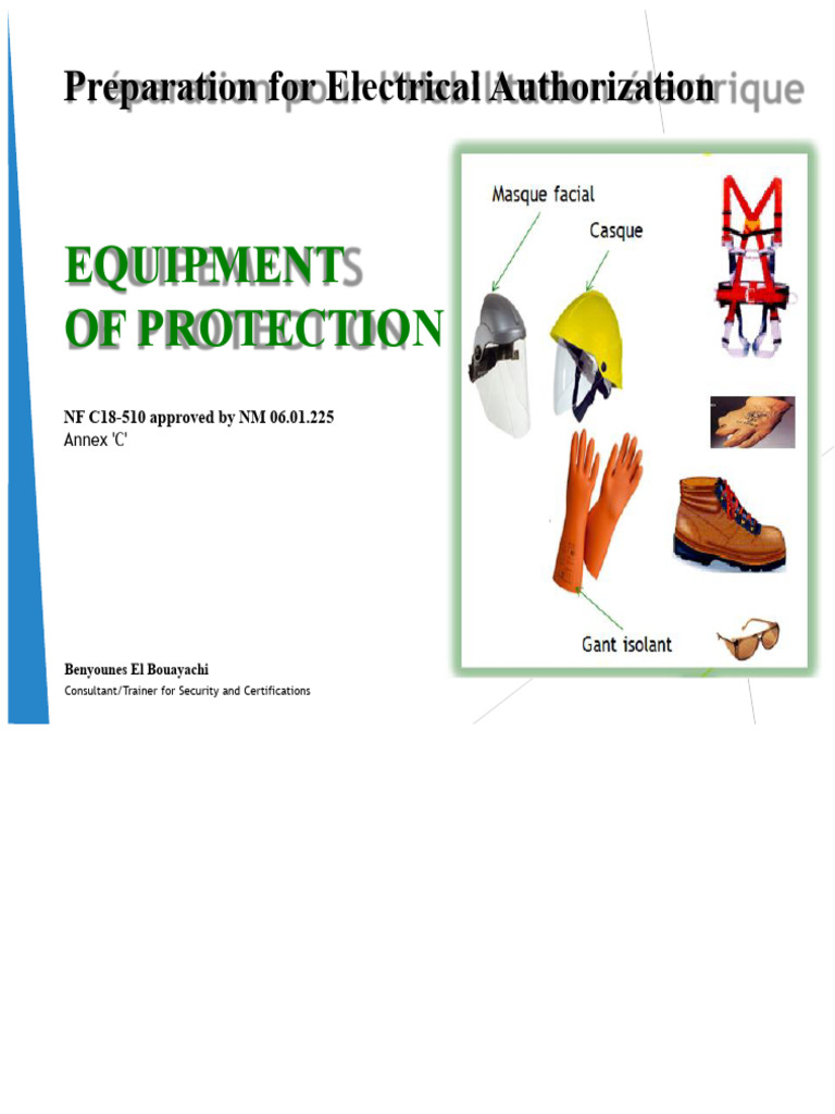 Equipment of Protection: Preparation For Electrical Authorization | PDF ...