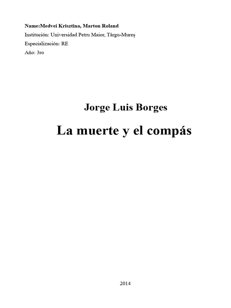 La muerte y la brújula | PDF