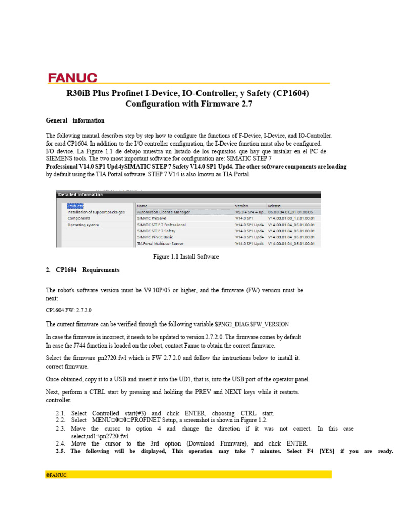 Profinet Safety Configuration Robot R30iB+ | PDF | Programmable Logic ...
