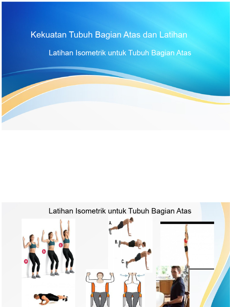Latihan Isometrik Tubuh Bagian Atas | PDF