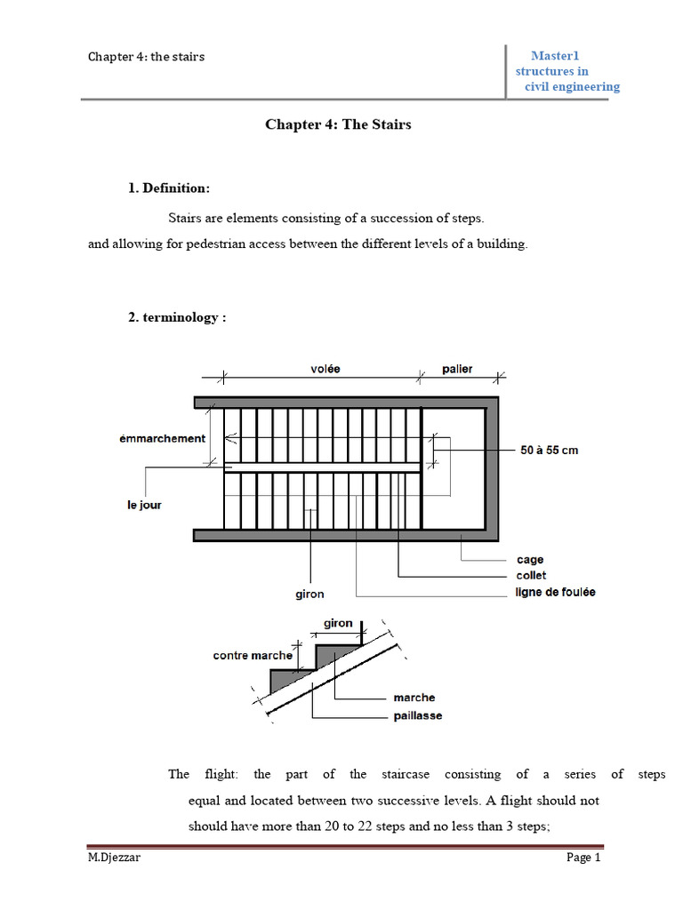 Civil Engineering: Stair Design Guide | PDF | Stairs | Transport ...
